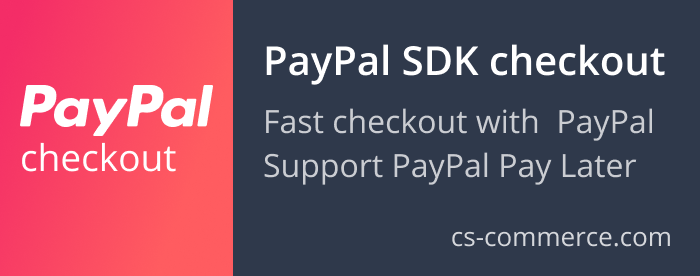 PayPal SDK checkout - add-on for cs-cart