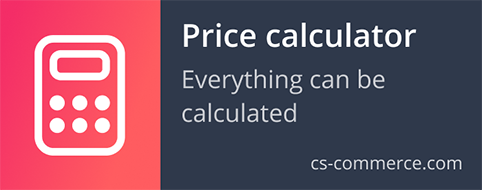 Advanced product price calculation (calculator) - add-on for online ...