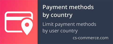 Payment methods by country - add-on for cs-cart
